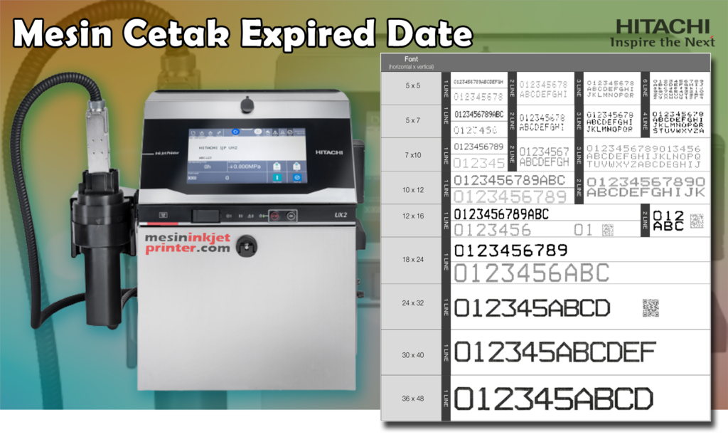 Mesin Cetak Expired Date | Hitachi UX-2 Series - Mesin Inkjet Printer